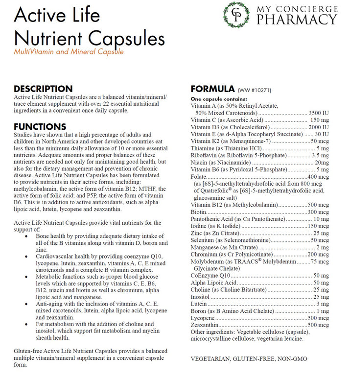 Active Life Nutrient Capsules – Essential Daily Support for Energy, Re ...